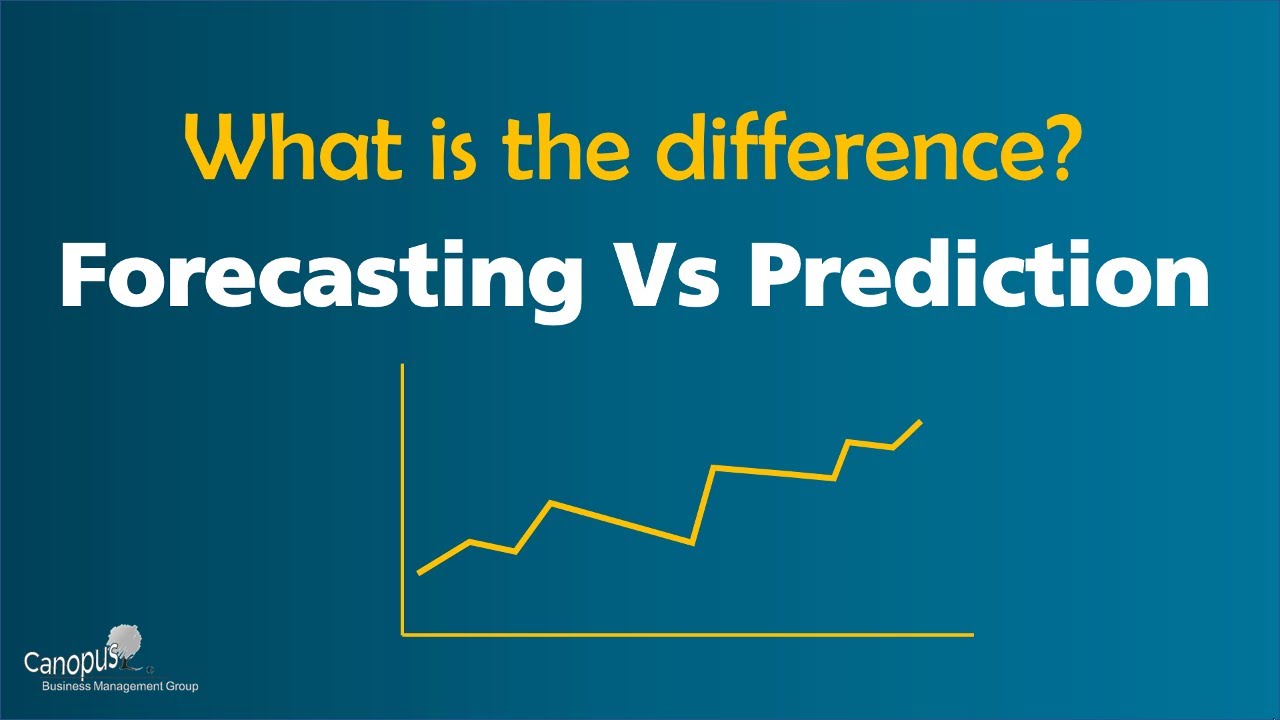 Difference between #Forecasting Vs #Prediction
