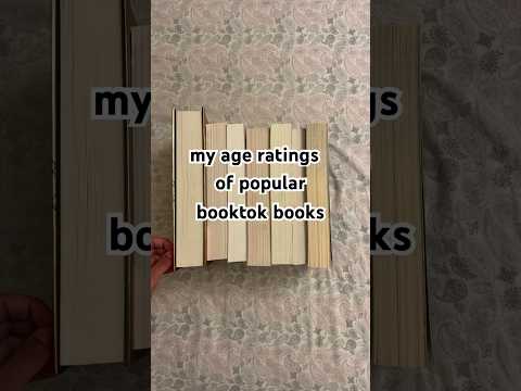 age ratings of popular booktok books #reading #bookish #books #shorts