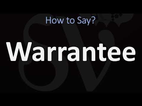How to Pronounce Warrantee? (CORRECTLY)