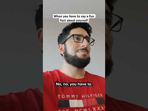 When you have to say a fun fact about yourself #skit #comedy #funny