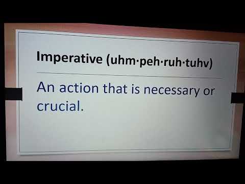 How to pronounce imperative in American English