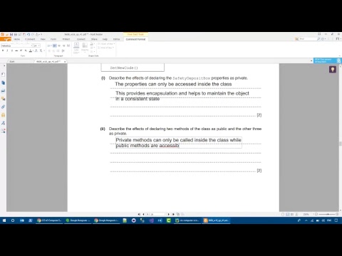 CIE A2 Computer Science 9608 | W16 P41 | Solved Past Paper