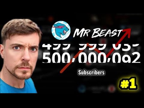 MrBeast LIVE Sub Count (The RISE of MrBeast to 500 MILLION)