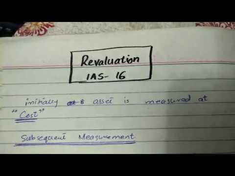 Revaluation accounting | IAS-16 | PPE | Notes to the accounts and extrat of PPE