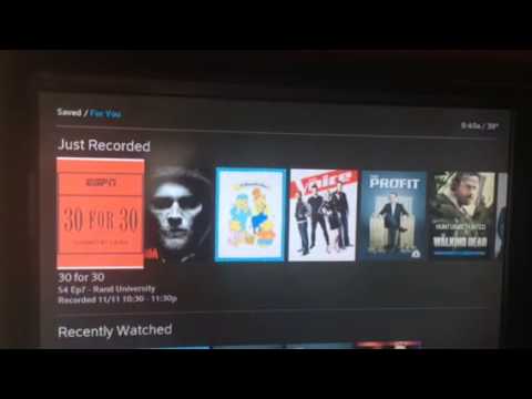Xfinity 'talking TV' interface
