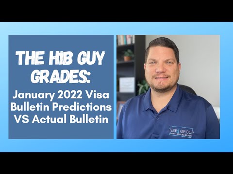 THE H1B GUY GRADES: January 2022 Visa Bulletin Predictions VS the Actual Visa Bulletin Released