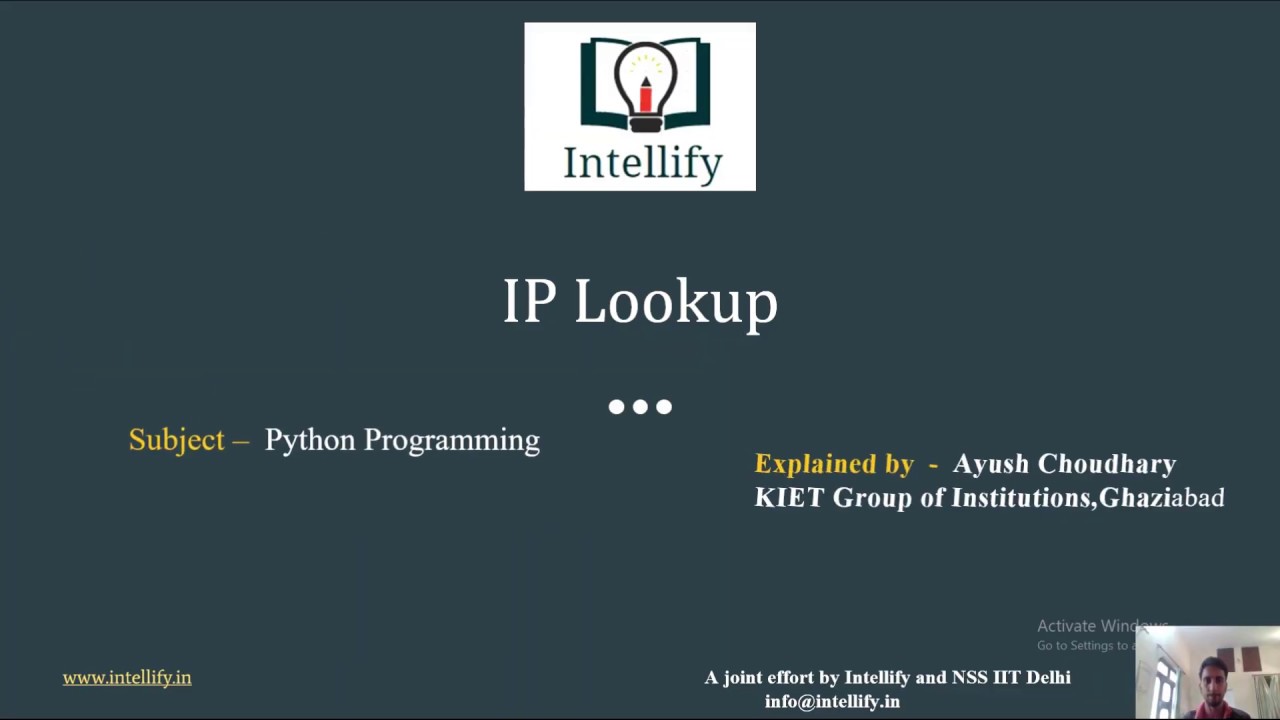 Python - IP Lookup project