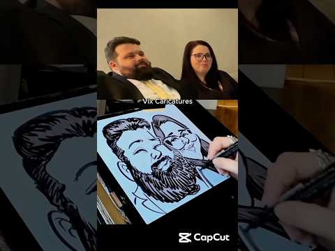 Wedding Caricatures - #weddingentertainment #drawfaces #caricaturist #liveentertainment #art
