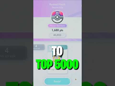 From TOP 10000 to TOP 5000 💥 Pokémon TCG Pocket Ladder Grind!