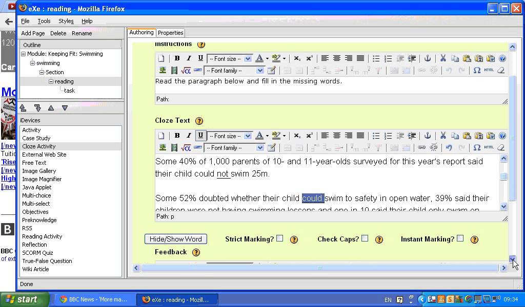 Moodle Tips: using SCORM content