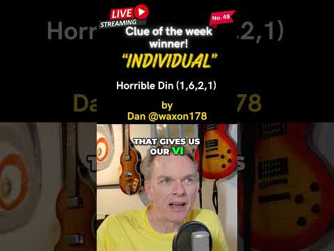 Clue of the Week Winner! No. 50 Mind Blowing Crossword Clue! Dan Wins! #crypticcrossword