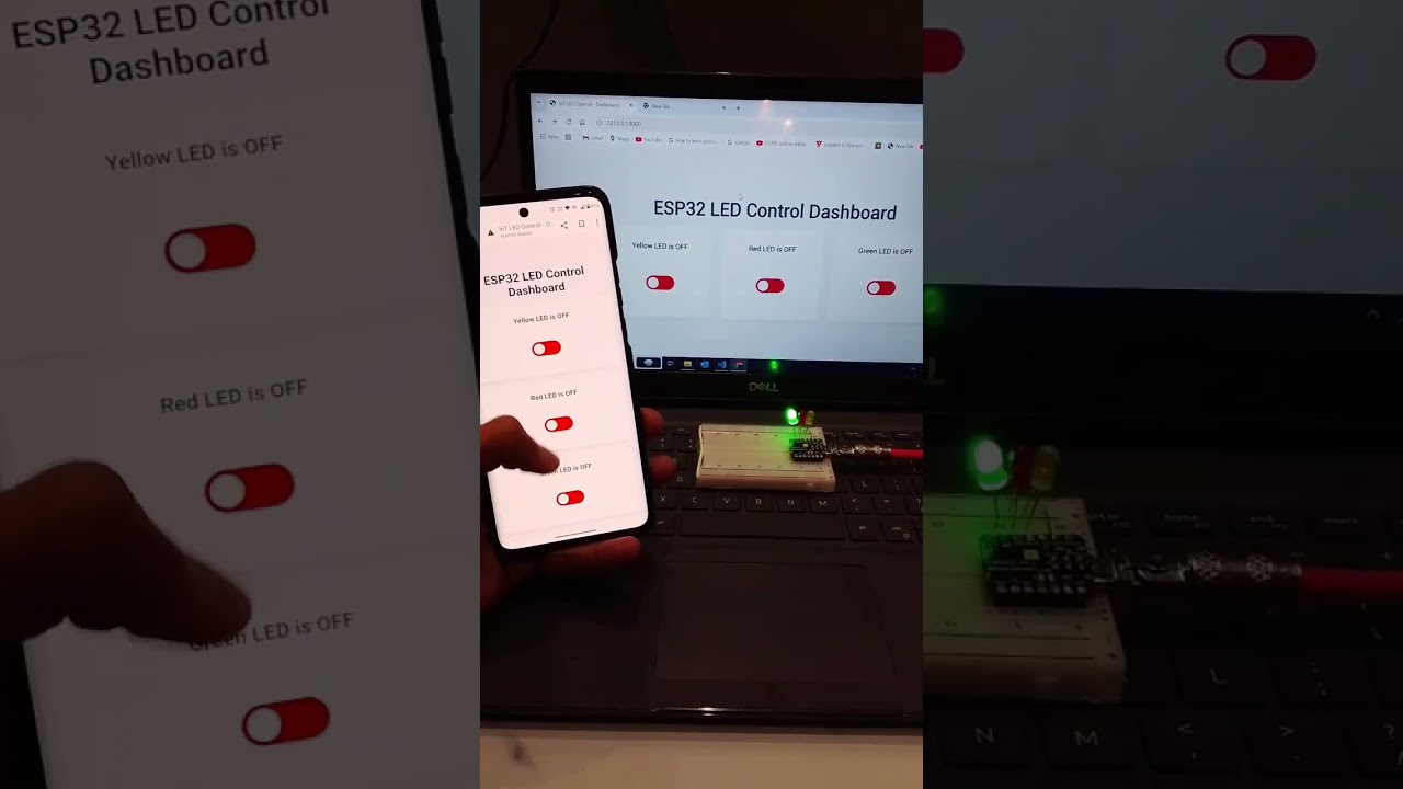 IOT Dashboard Built using Python| control Xiao esp32 c3 LED From anywhere in the world #python#esp32
