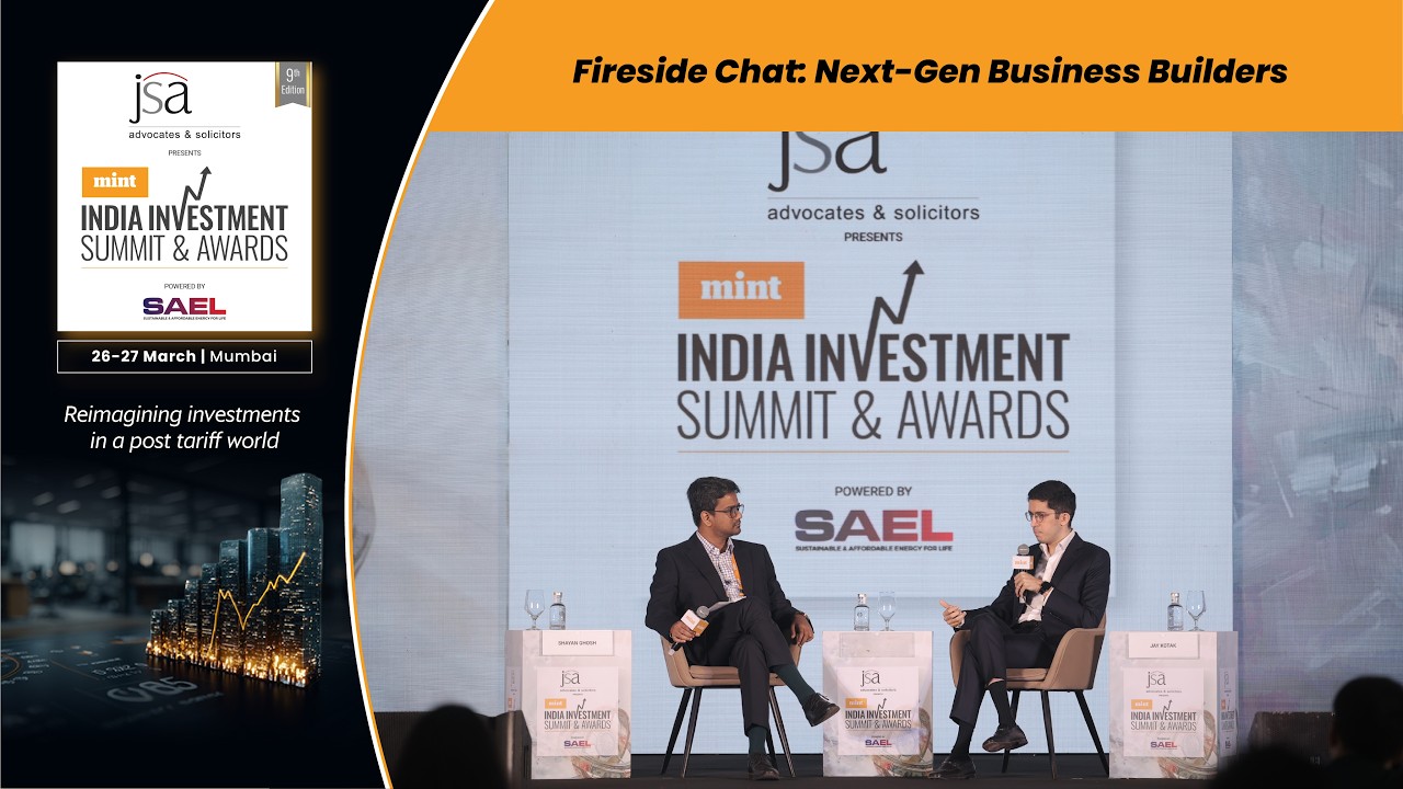 Next-Gen Business Builders: Jay Kotak on Innovation, Scale & Digital Banking | #MintIIS2026