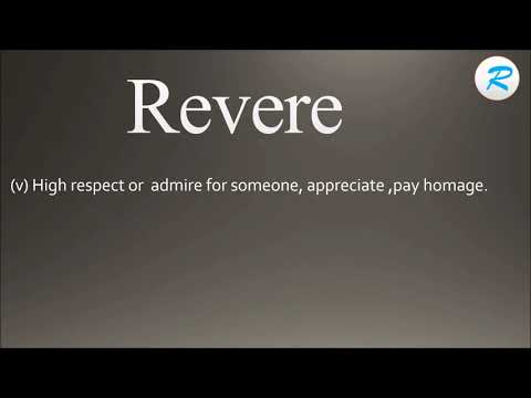 How to pronounce Revere