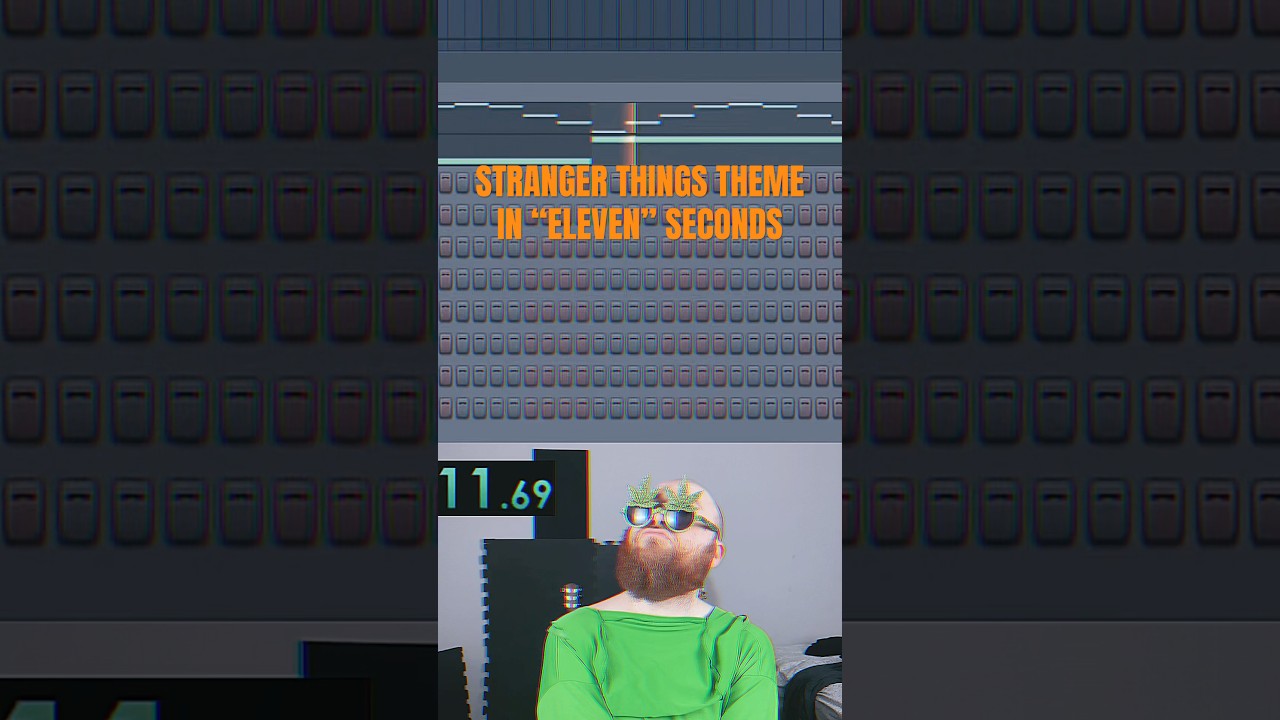 Stranger Things Theme in 11 Seconds! #strangerthings #flstudio #speedrunning #musicproducers