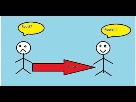 Rout and route. A simple "E" can change the whole meaning.
