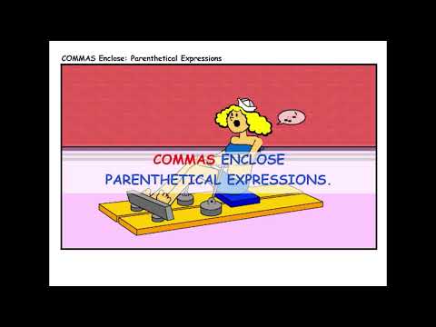 COMMAS ENCLOSE PARENTHETICAL EXPRESSIONS