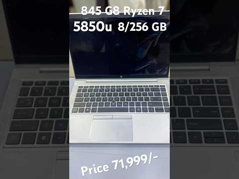 HP EliteBook 845 G8 Ryzen 7 Pro 5850U processor 8 GB RAM 256 SSD Price: 71,999/-