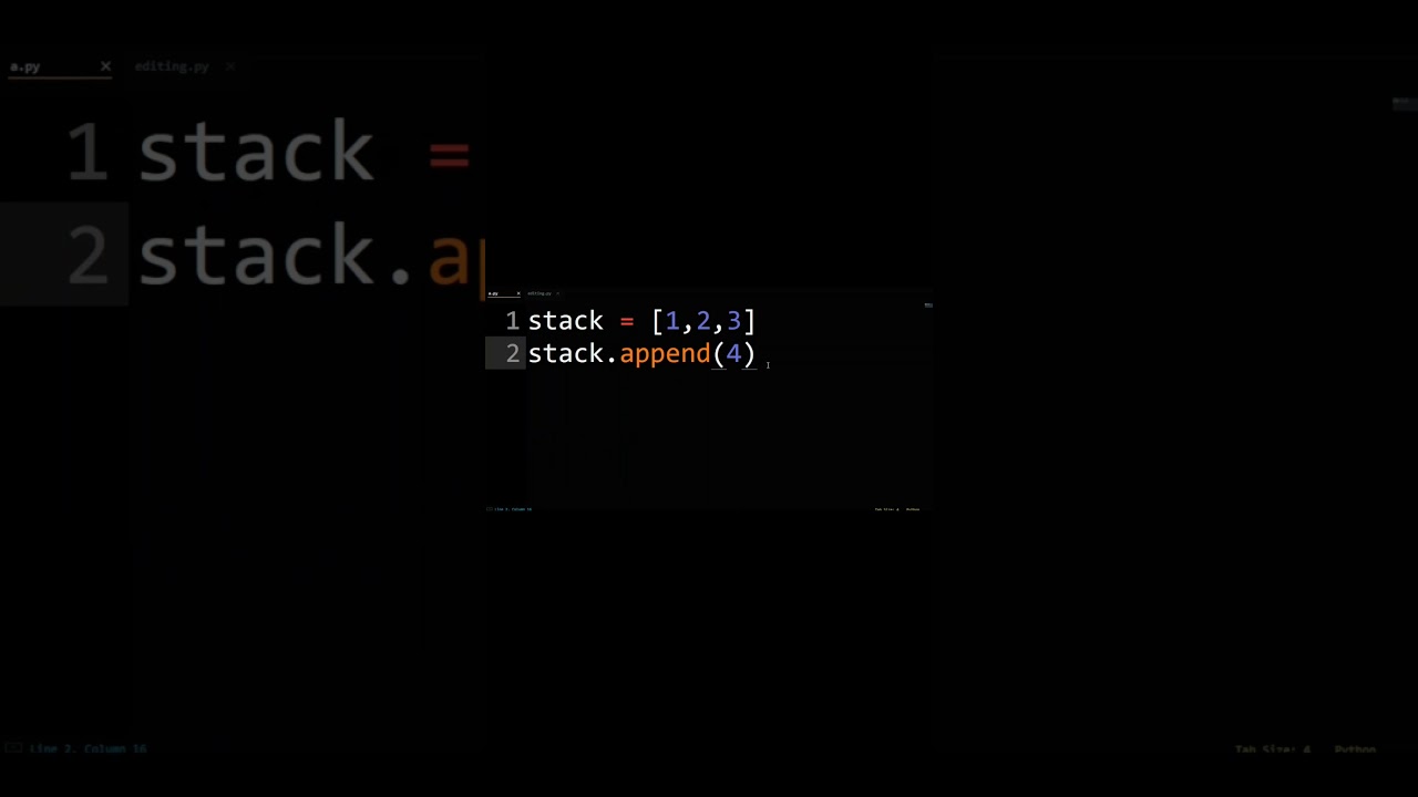 Which Method In Python List Is Used To Remove The Top Element In A Stack