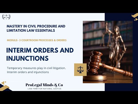 M3.5 Interim Orders and Injunctions