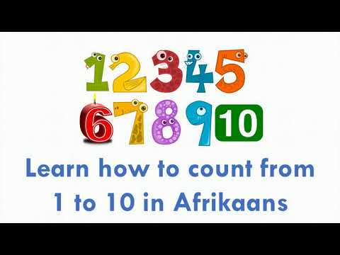 Count from 1 to 10 in Afrikaans | #afrikaans #counting #counting1to10