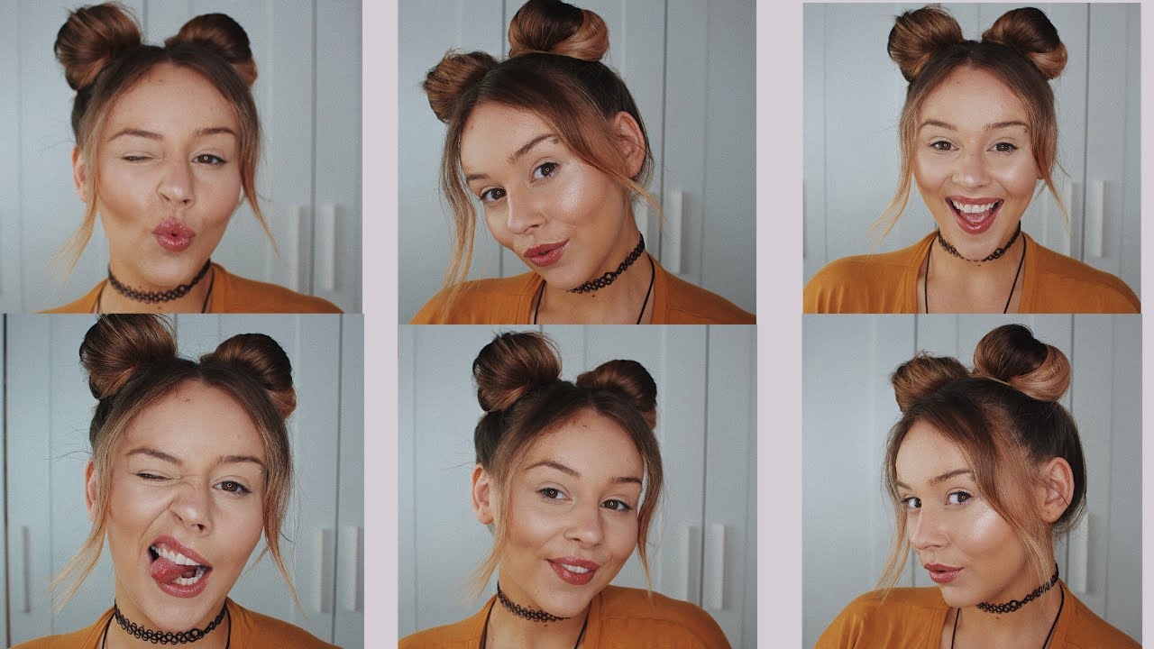 how to do space buns for beginners