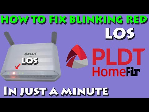 HOW TO FIX BLINKING RED LOS on PLDT Home Fibr In Just a Minute