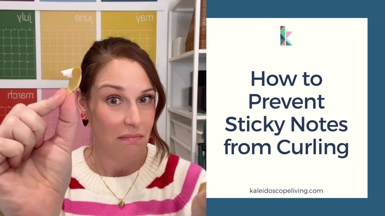 How to Peel Sticky Notes & Prevent Curling