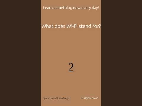 What does Wi-Fi stand for? #shorts #wifi