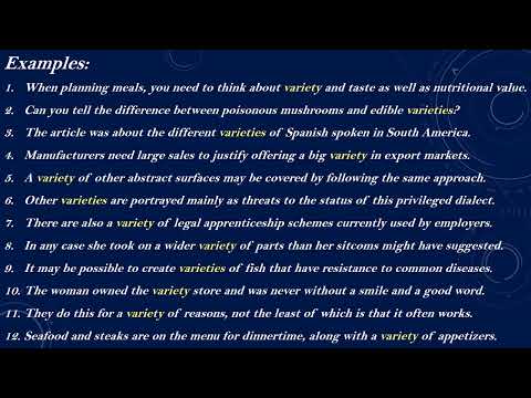 Variety Meaning with Examples
