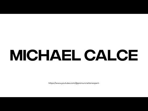 How to pronounce Michael Calce