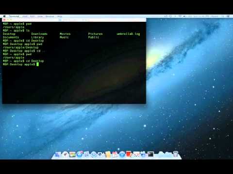 Using pwd, ls and cd in Terminal (Mac)