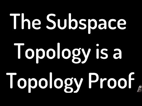 Subspace Topology Video Lecture - Mathematics for IIT JAM, GATE, CSIR NET, UGC NET