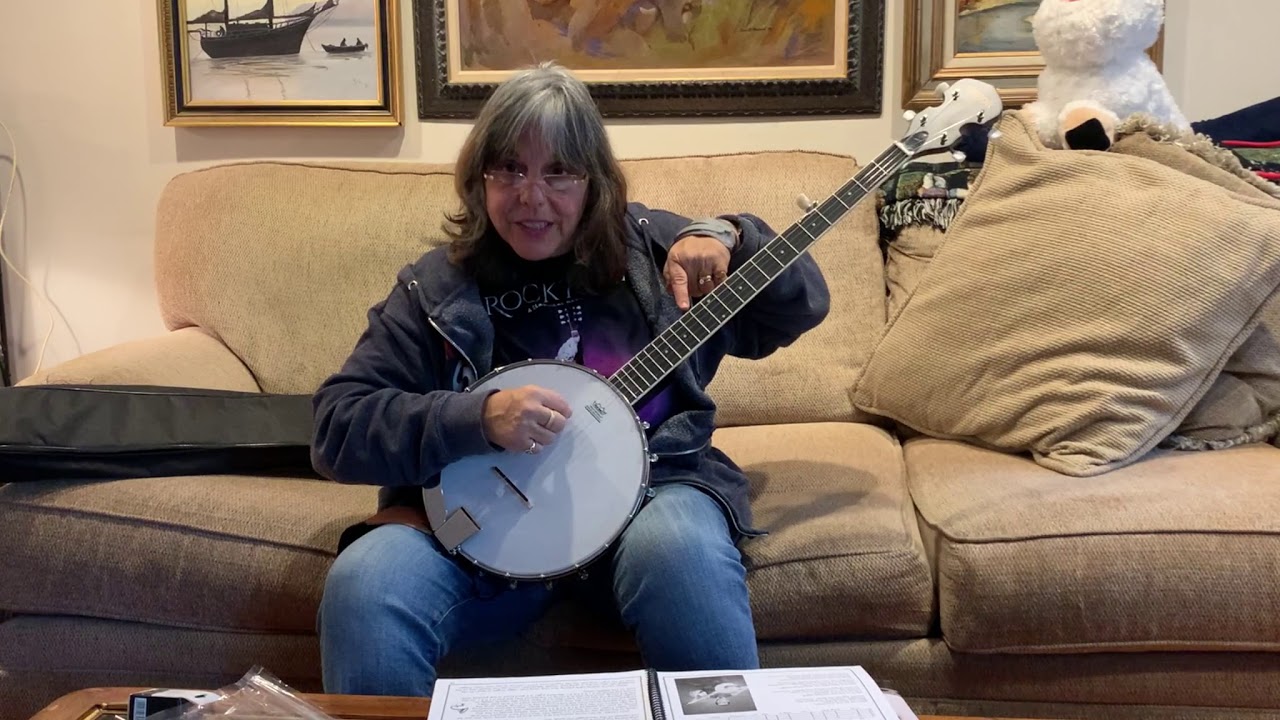 Janerock OPEN BACK 5 String Blue Grass Banjo! REVIEW and Musical Demos including simple chords