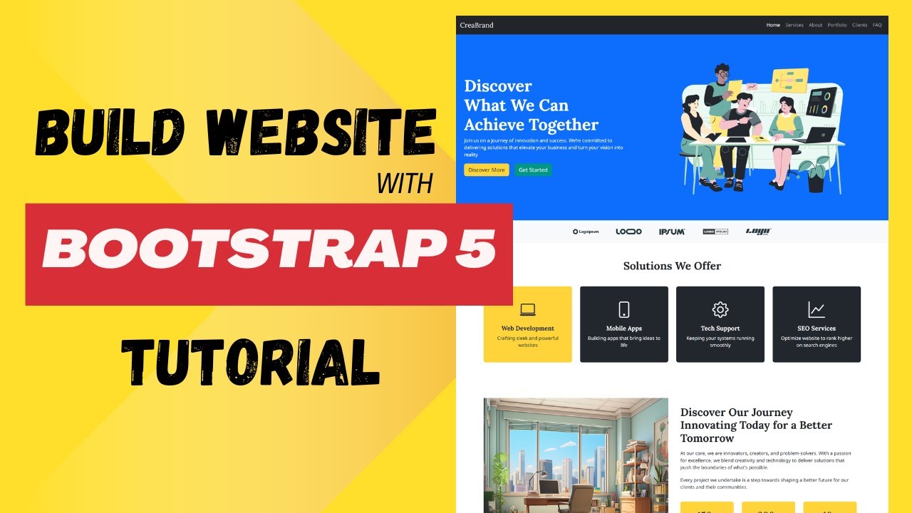 Responsive Website with Bootstrap 5 Tutorial For Beginner Friendly