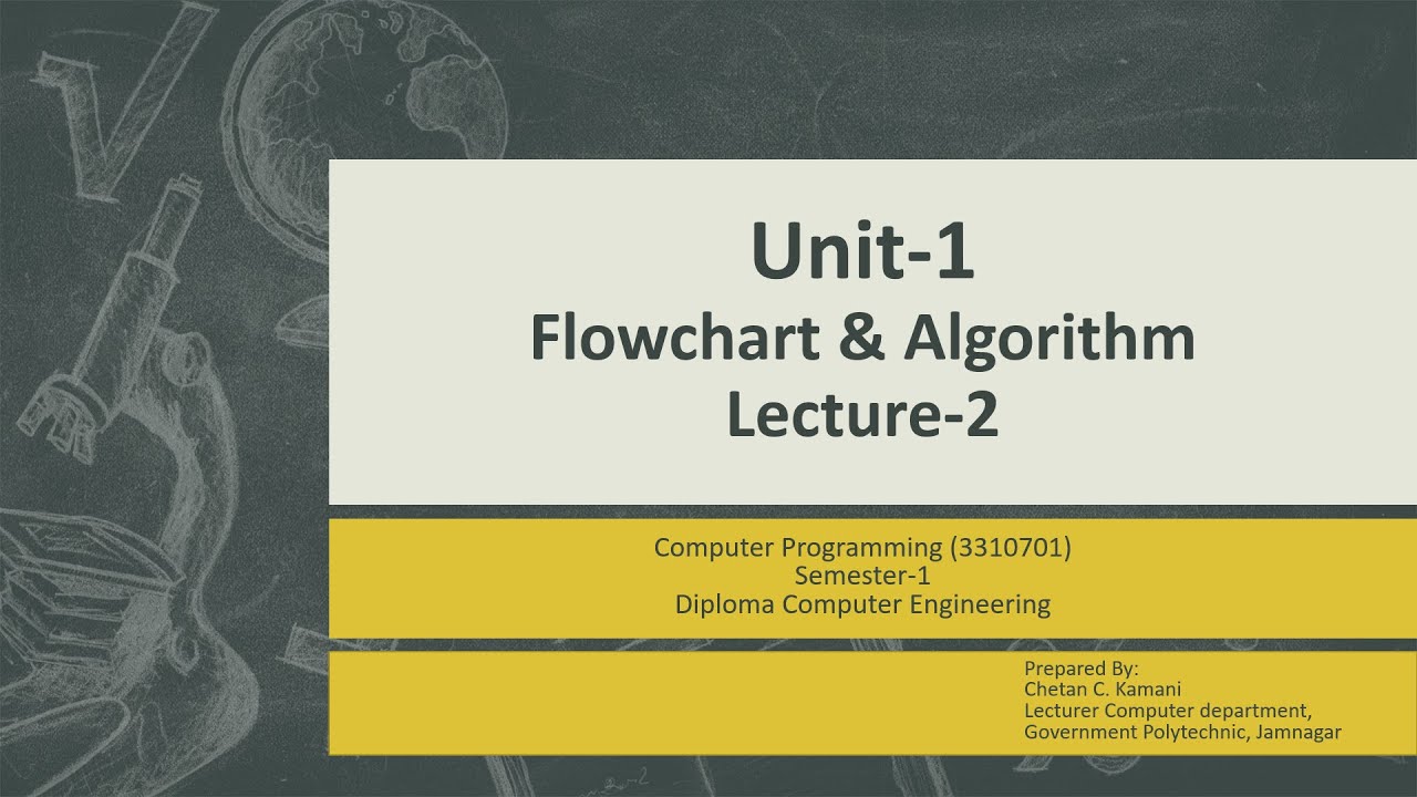 Lecture-2-Flowchart and Algorithm-Unit-1|BCP|GTU|Basic Computer Programming|4310702