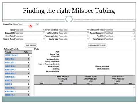 Product Wizard M23053 Tubing
