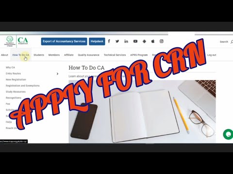 How To Apply For CRN/ How To Convert CEN To CRN. in ICAP website. in short video