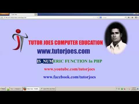 Learn How To Check The Given Number is Numeric Or Not In PHP Tamil - Mind Luster