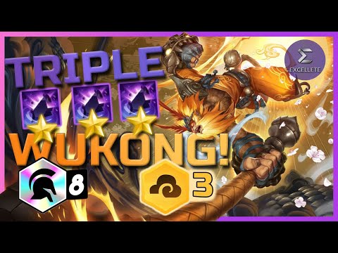 (Intro) TRIPLE ZZ'ROT on ⭐⭐⭐ WUKONG in 8 Vanguard 3 Fabled Build | TFT Set 4.5 | Master's Journey