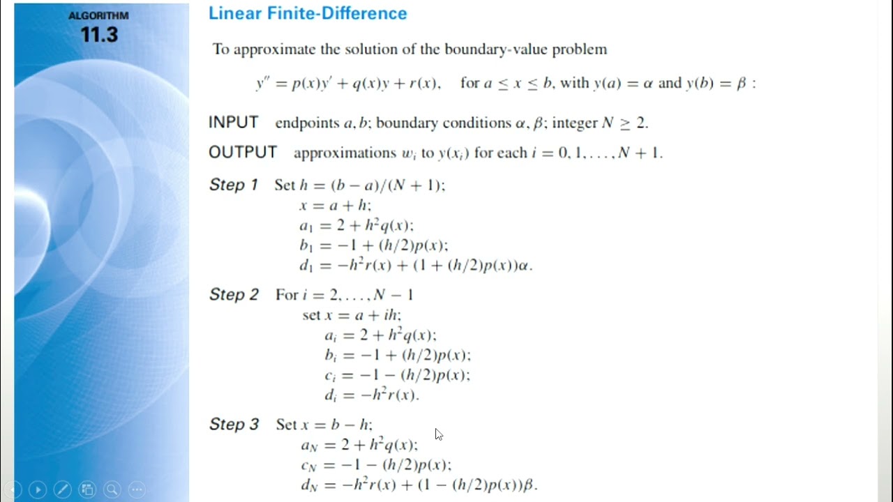 Finite Difference Method: Solving the Second Order Boundary Value Problem ODE using MATLAB