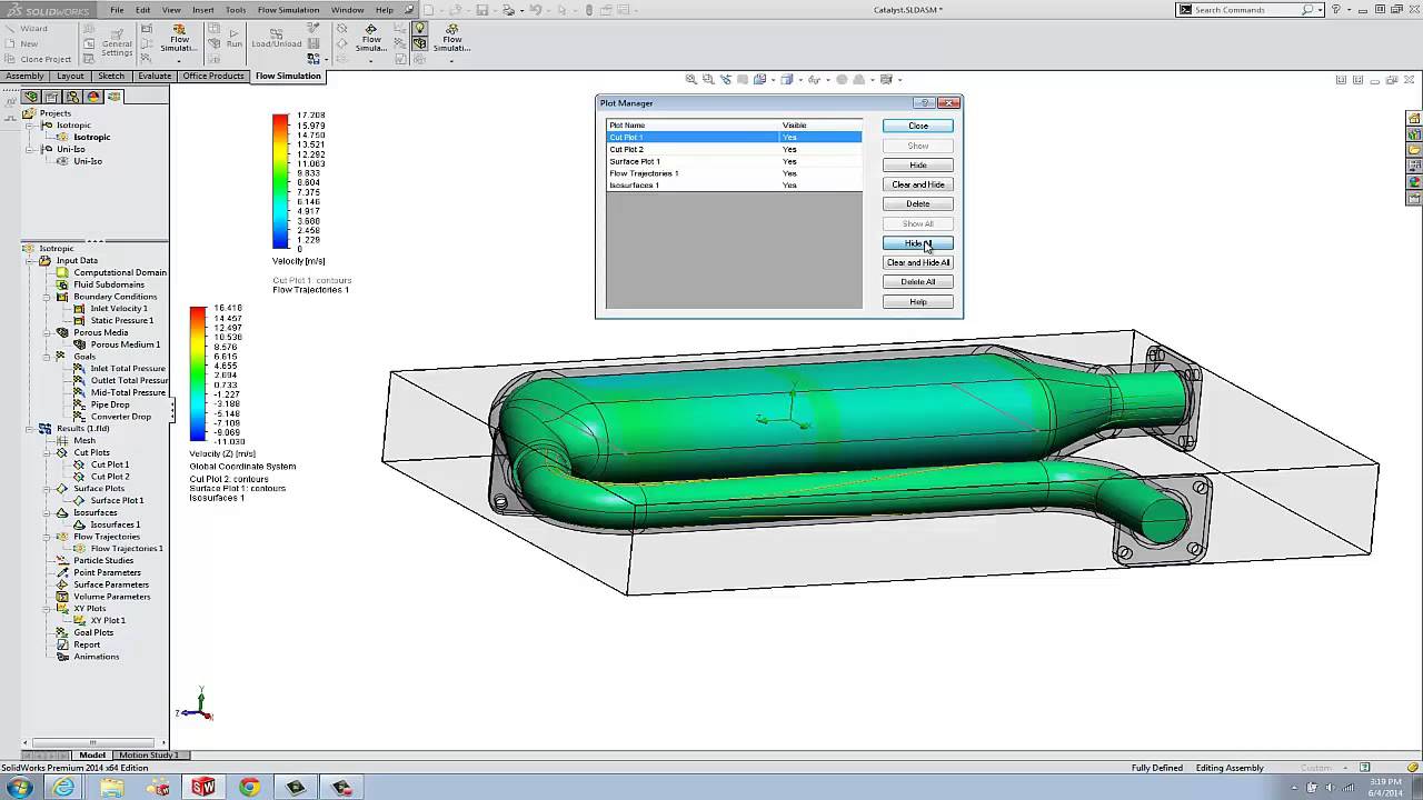 SOLIDWORKS Flow Simulation - Plot Manager