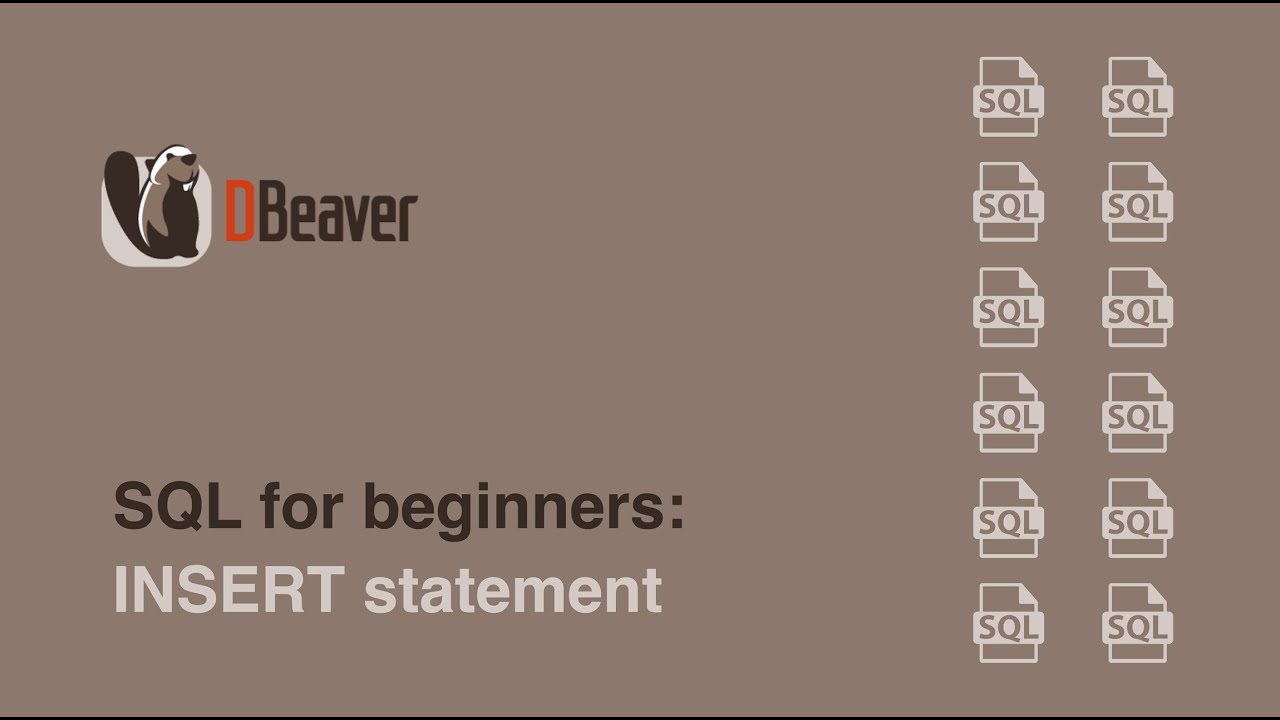 Learn SQL: INSERT statement