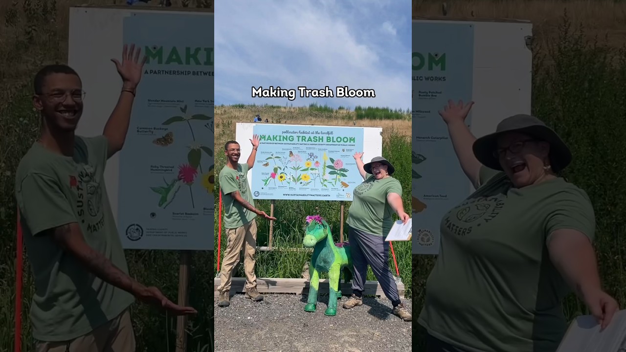 We are Making Trash Bloom #sustainabilitymatters #makingtrashbloom #nativeplants #landfill