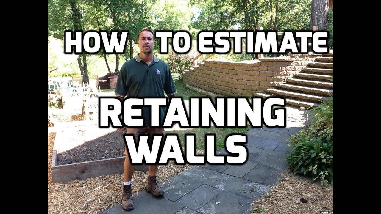 How to do Retaining Wall Bids, Estimates and Proposals