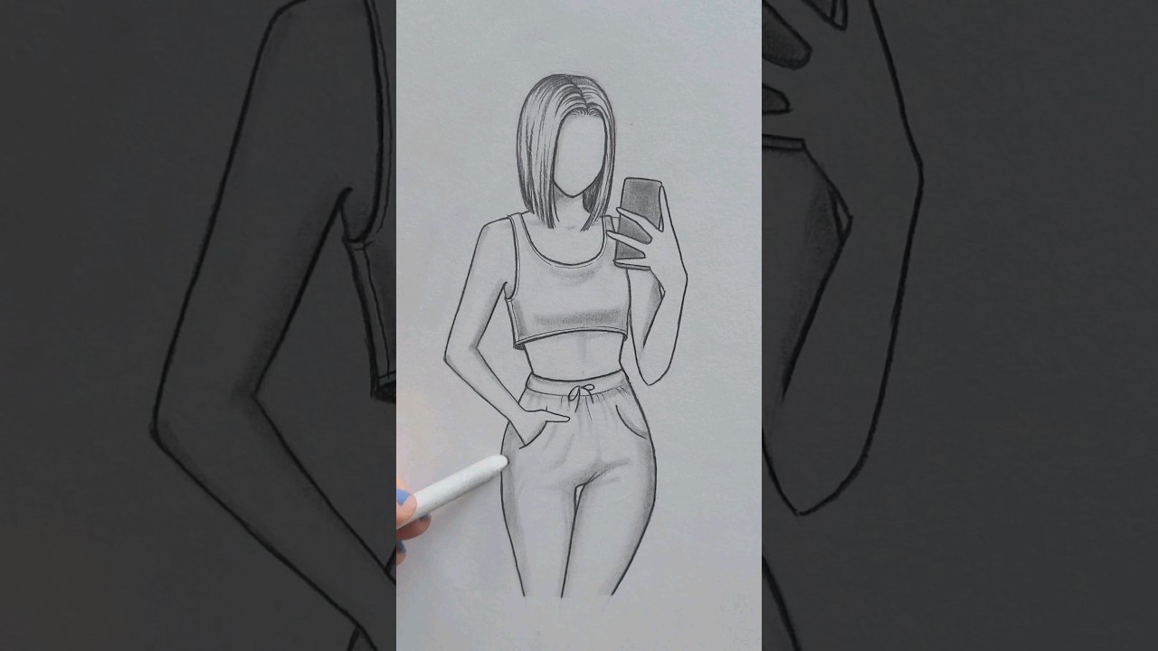 How to draw a girl ✏️ #art #artwork #draw #drawing #girl #sketch #anime #cartoon #fashion