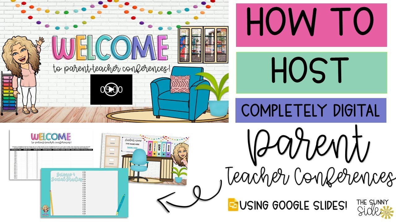 DIGITAL PARENT/TEACHER CONFERENCE TUTORIAL | Using Google Slides & Sheets