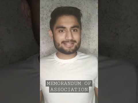 🔴 Memorandum of Association | Meaning | Formation of Company | Shorts |