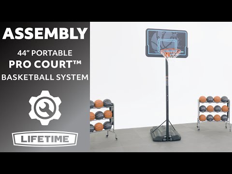 Lifetime 44" Portable Pro Court Basketball System | Lifetime Assembly Video