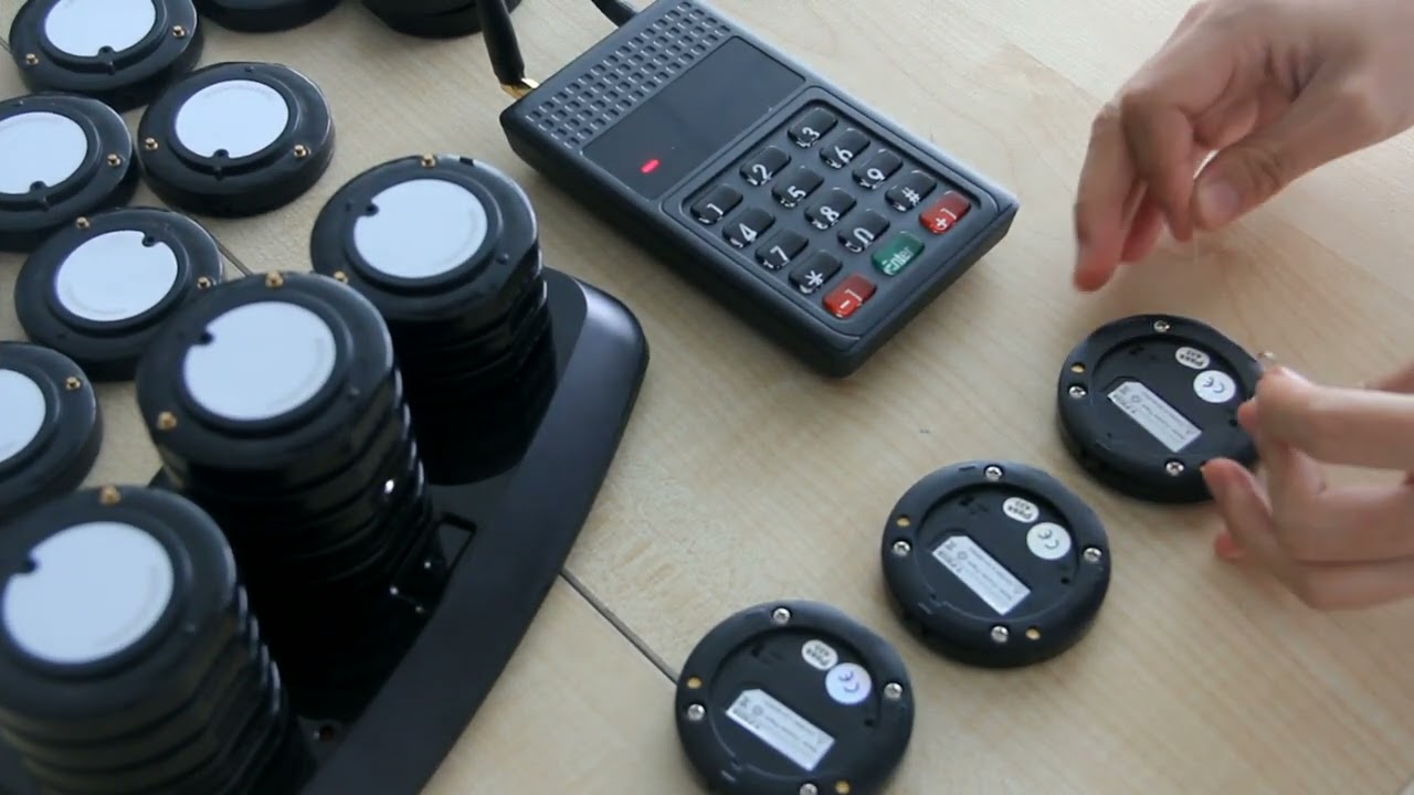 Y P301 wireless guest pager system setting - MEEYI